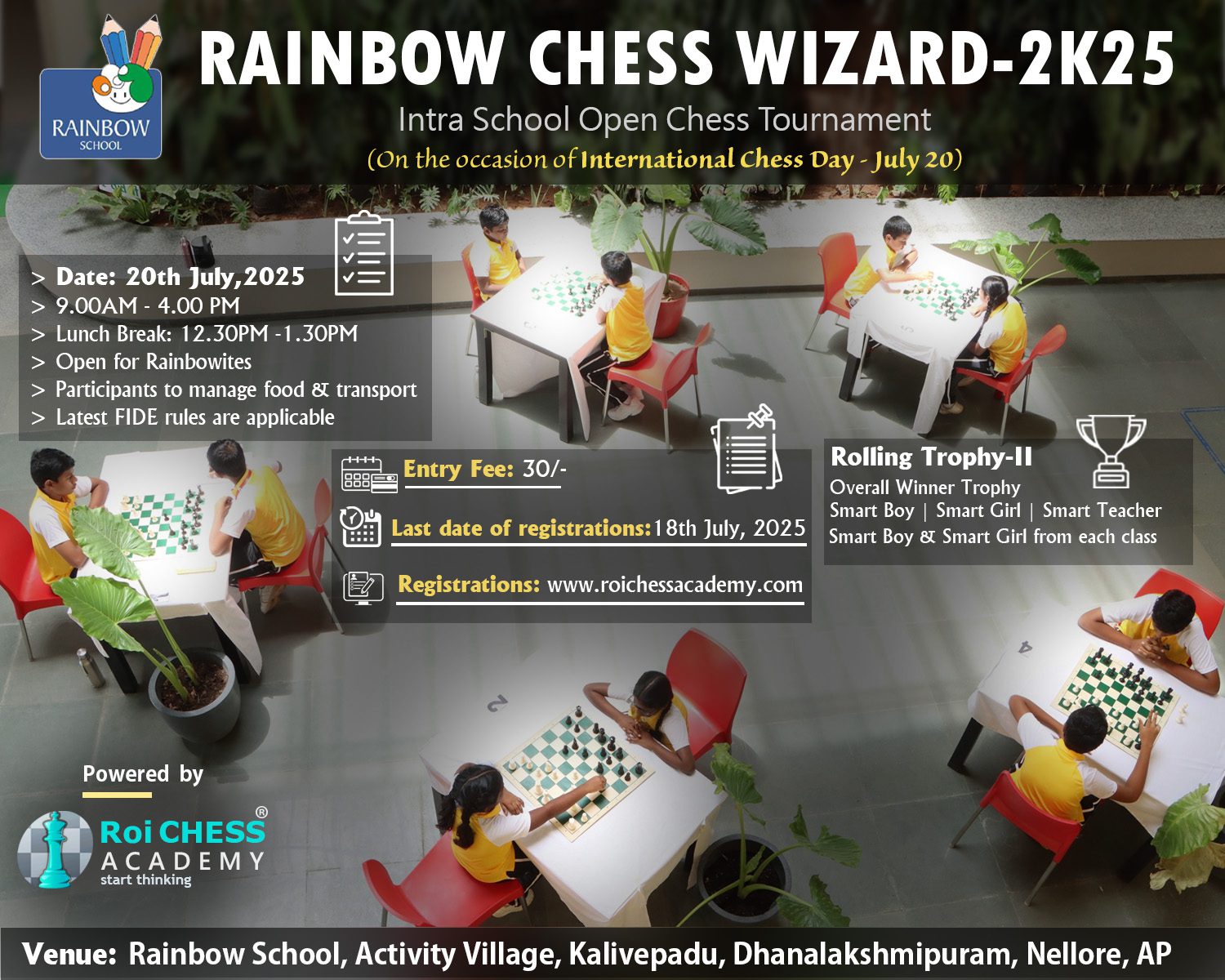 Rainbow Chess Wizard 2025 - Roi Chess Academy®